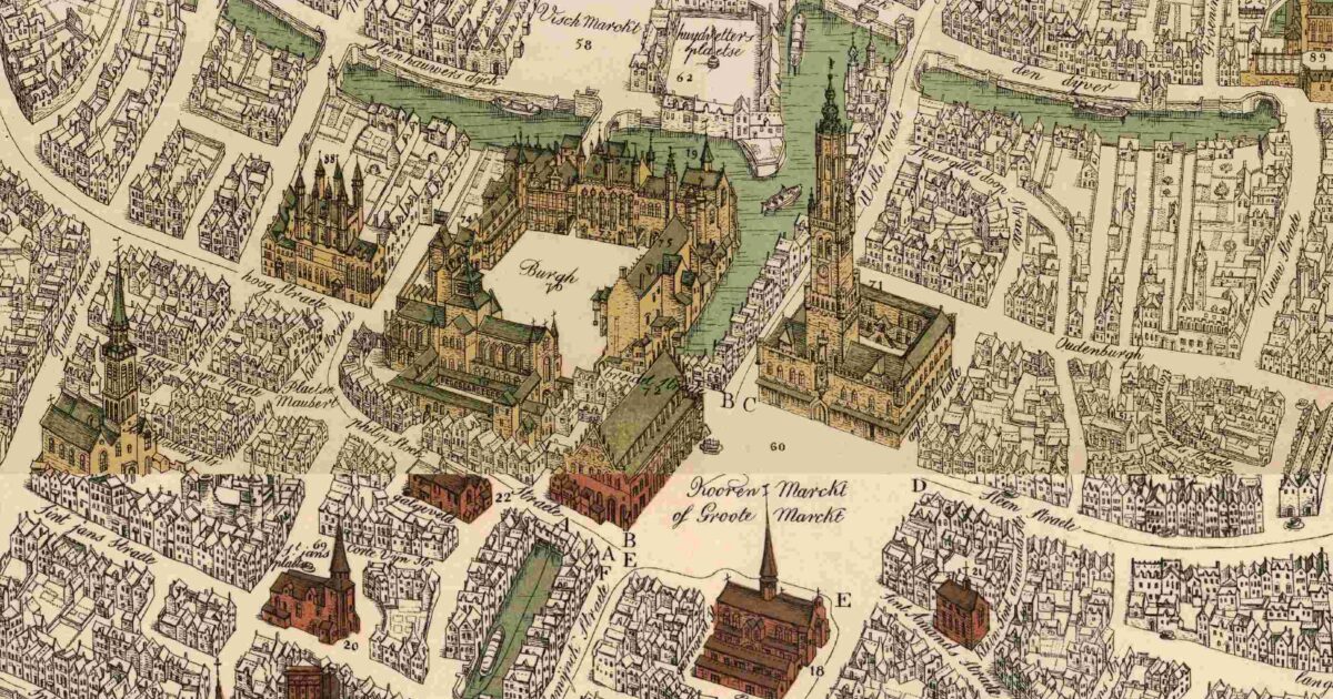 Stadsplan Marcus Gerards | Erfgoed Brugge